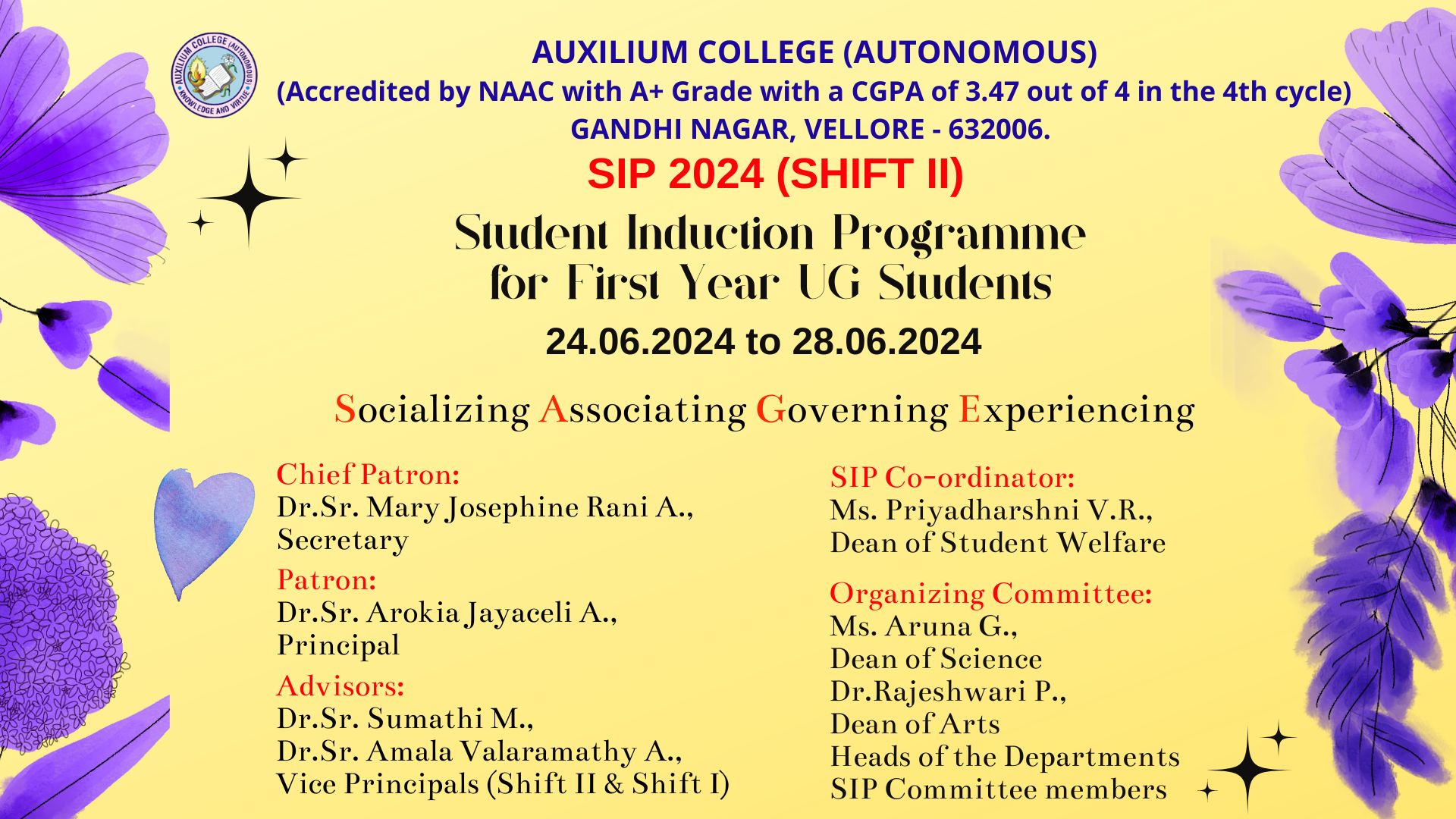 AUXILIUM COLLEGE (AUTONOMOUS)